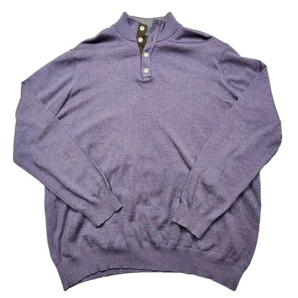 Thomas Dean | Sweaters | Thomas Dean Mens Pullover Quarter 4 Button ...